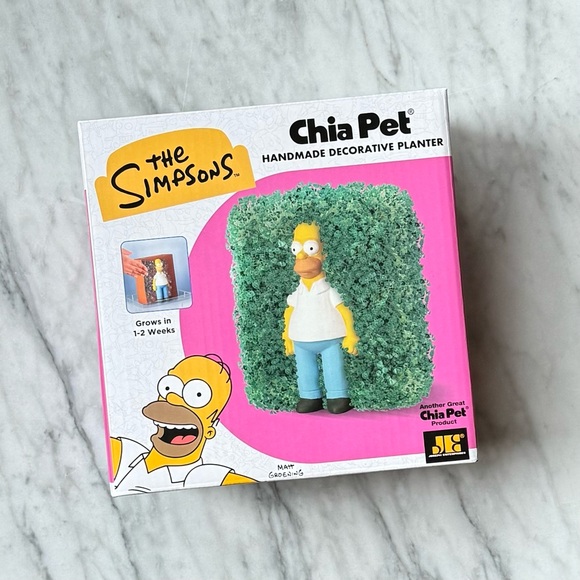 Chia Pet | Accents | New In Box The Simpsons Homer Chia Pet Terracotta ...